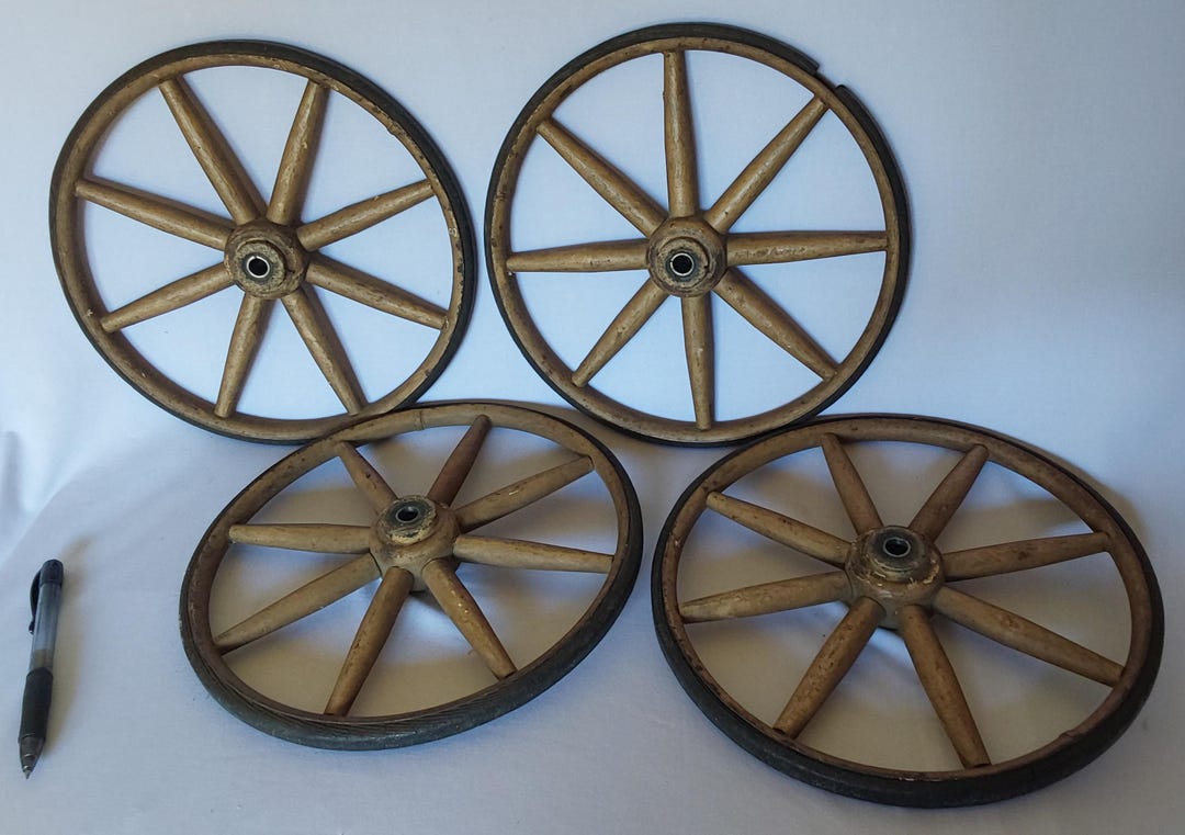 Antique Wagon or Doll Baby Carriage Wood Wheels, Primitive, Country - Etsy