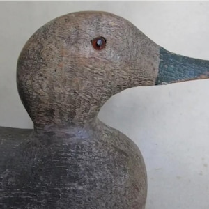 Old Primitive Hand Carved Duck Decoy Signed Victor - Etsy