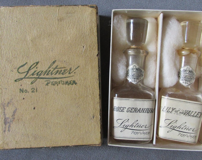Rare C1890s American Lightner Perfume Bottles in Original Box - Etsy