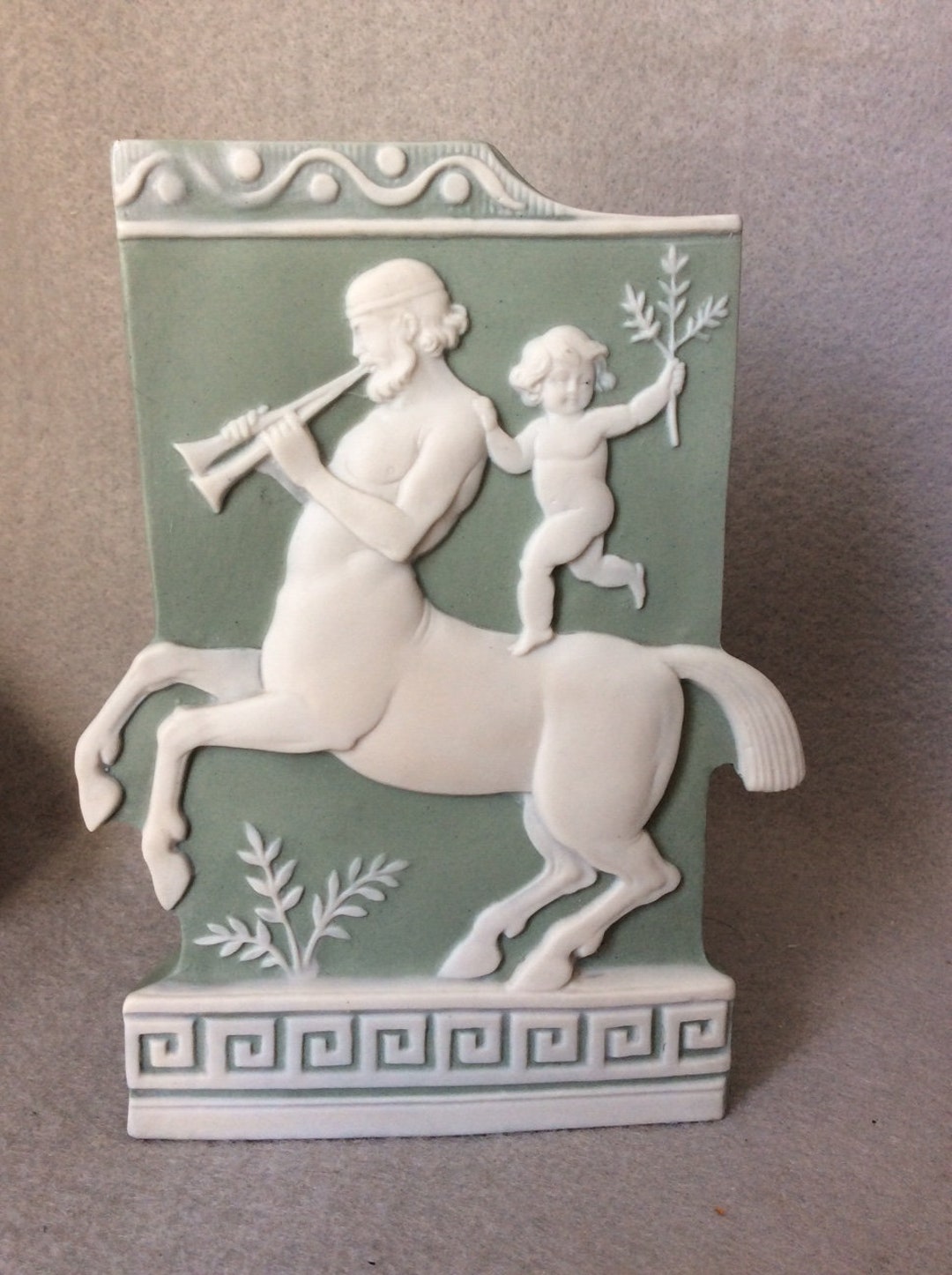 Antique Jasperware Vase, Mythology, Centaur With Cherub - Etsy