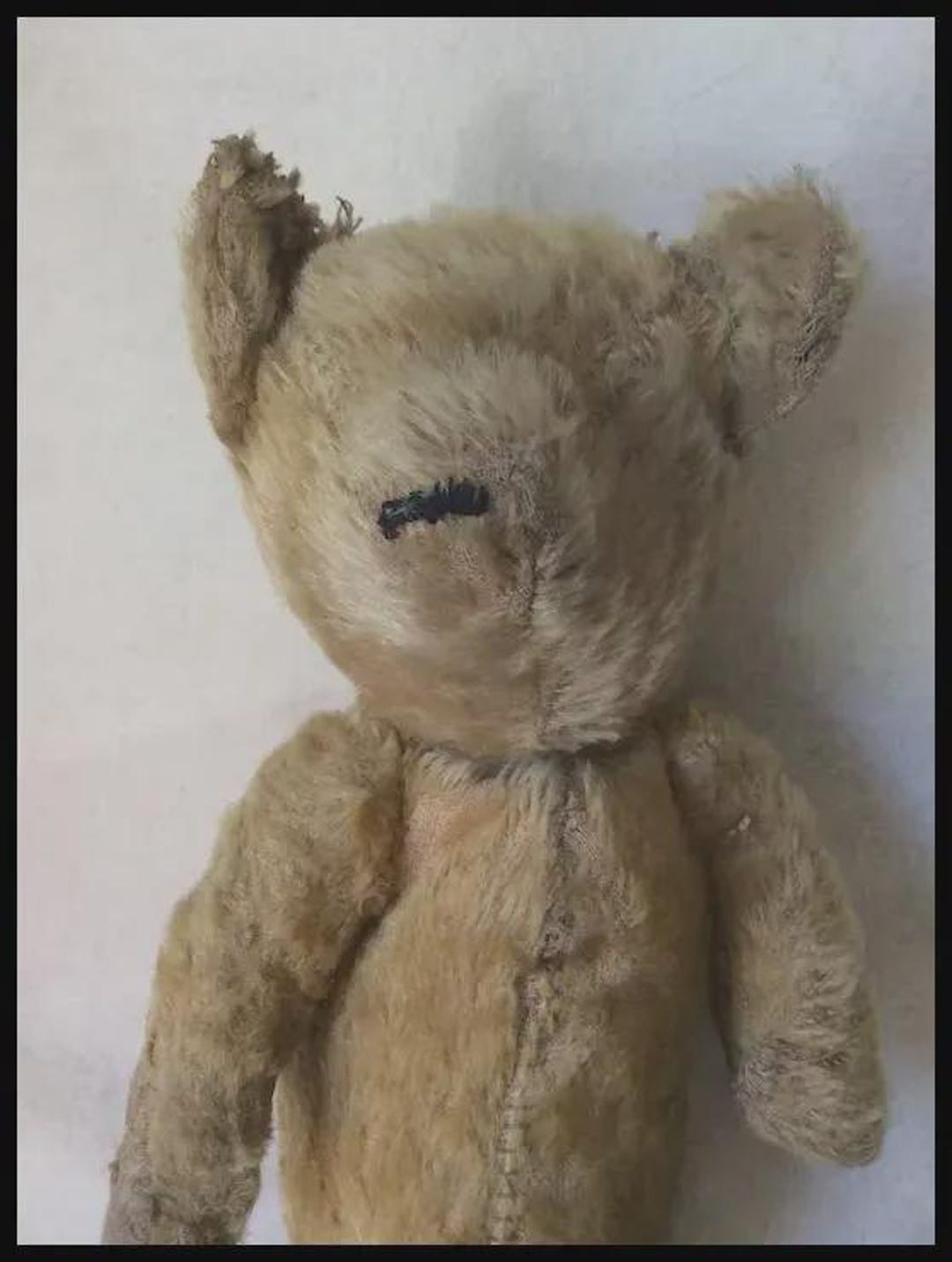 Antique Mohair Teddy Bear, Straw Stuffed, Needs TLC - Etsy