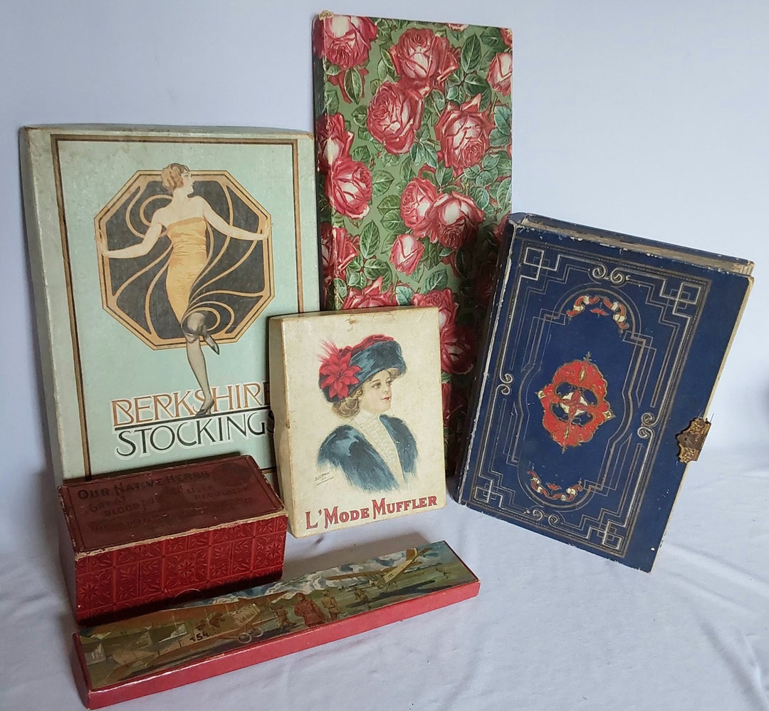 Antique Art Deco & Edwardian Advertising Boxes, Store Display - Etsy