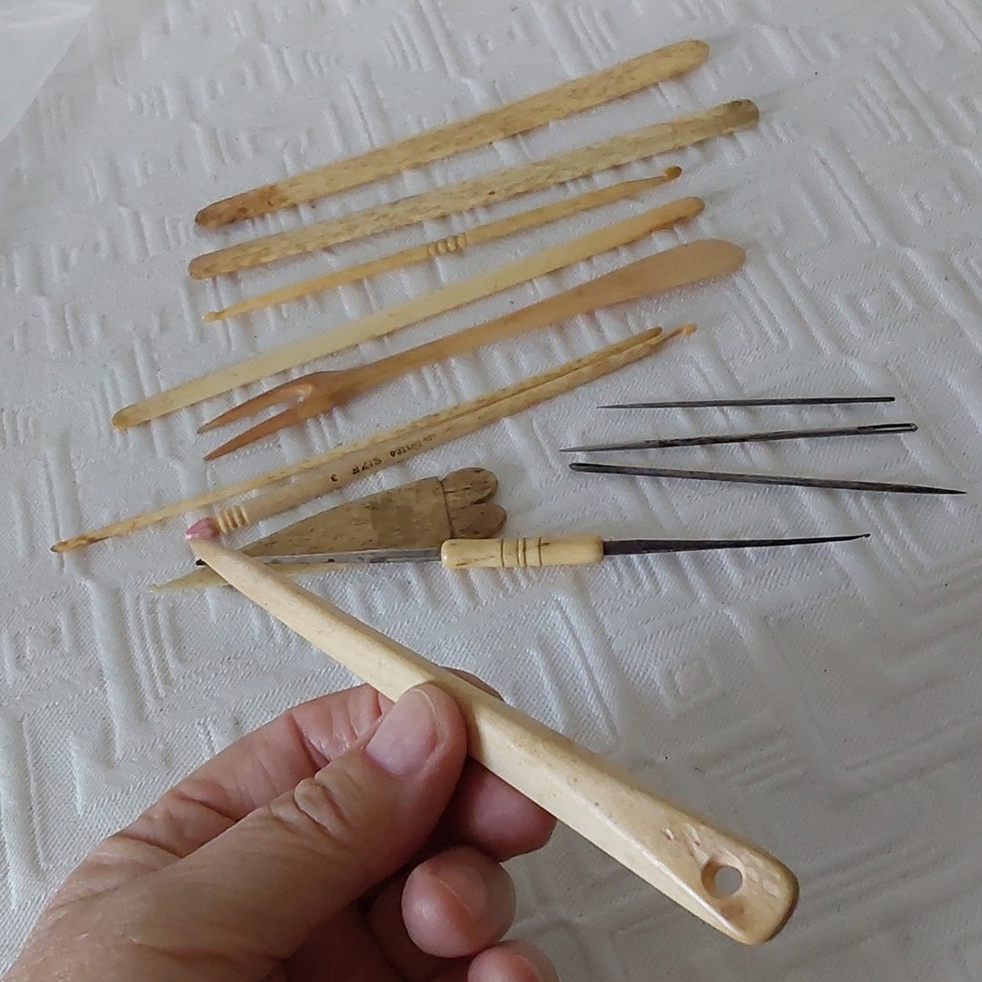 Antique Sailor Folk Art Hand Carved Scrimshaw Sewing Tools - Etsy