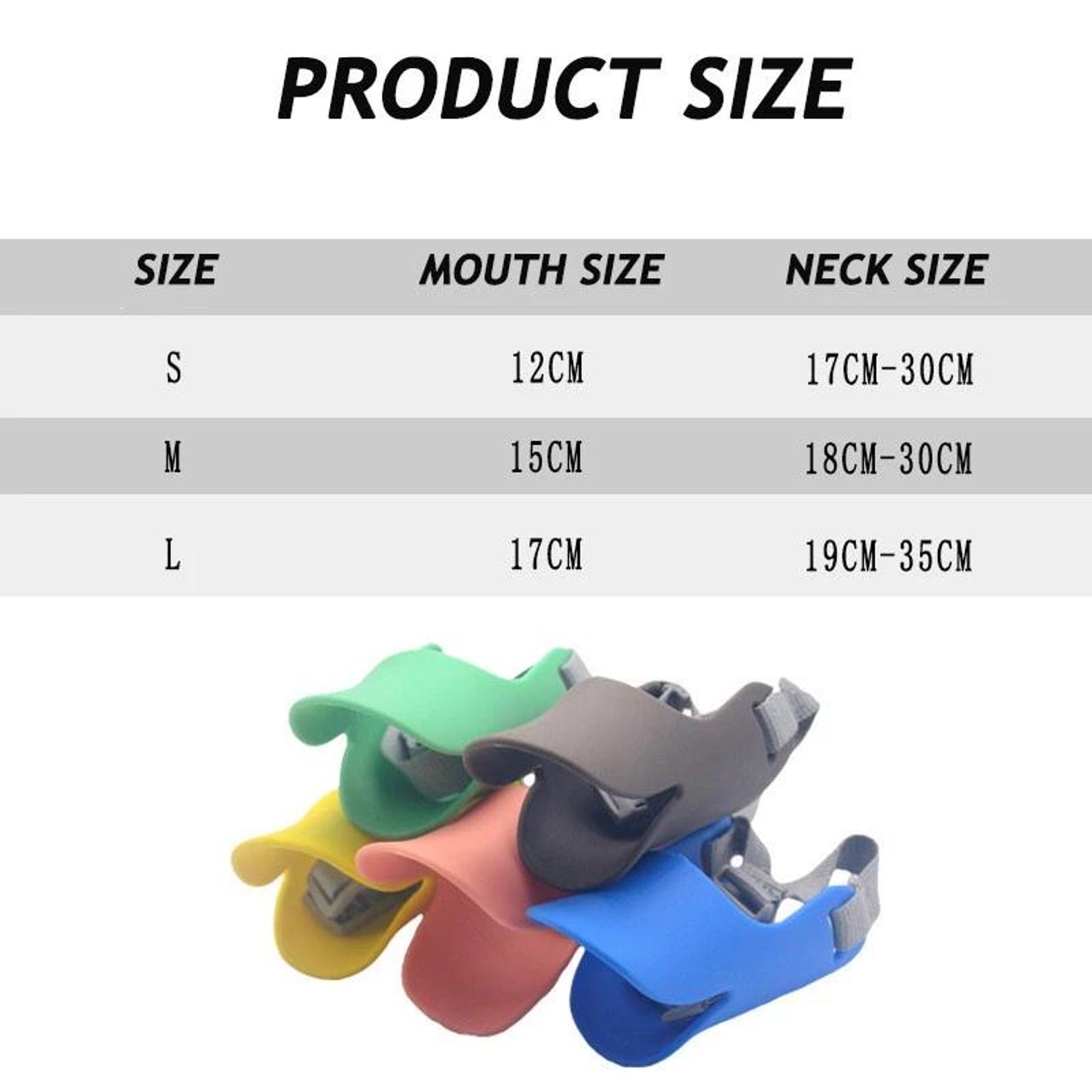 Dog Duckbill Muzzle Set Anti-bite, Anti-bark, Anti-chew, Adjustable ...