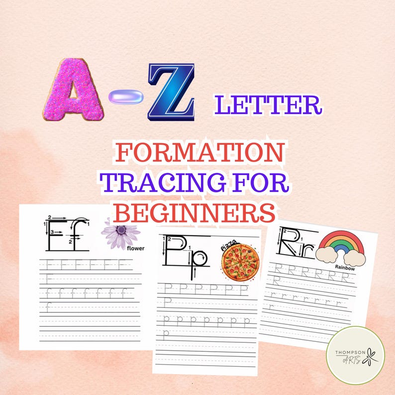 A-Z Letter Formation Tracing for Beginners - Etsy