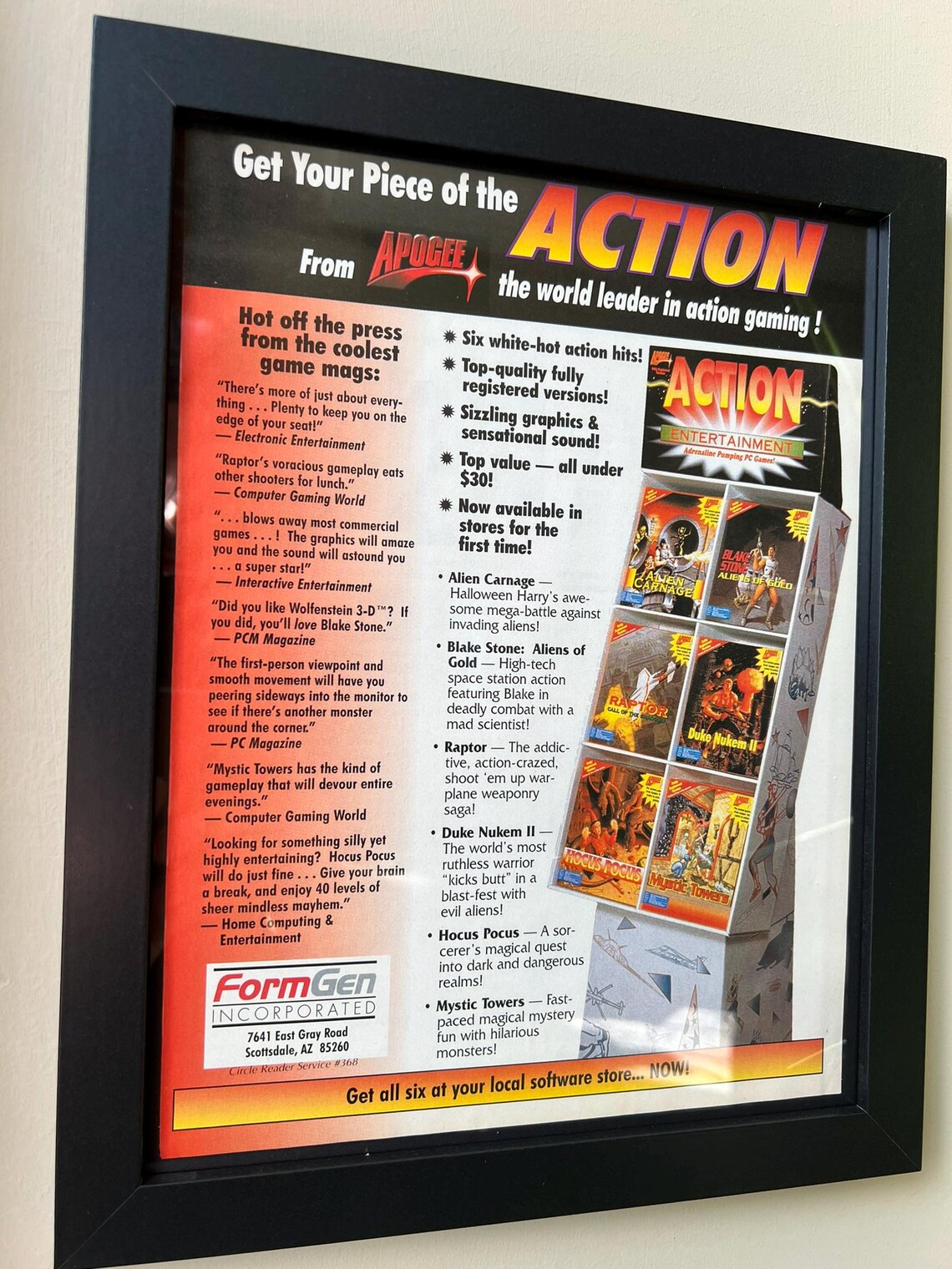 Apogee Entertainment | Original Magazine Print Ad | Apogee | Retro ...