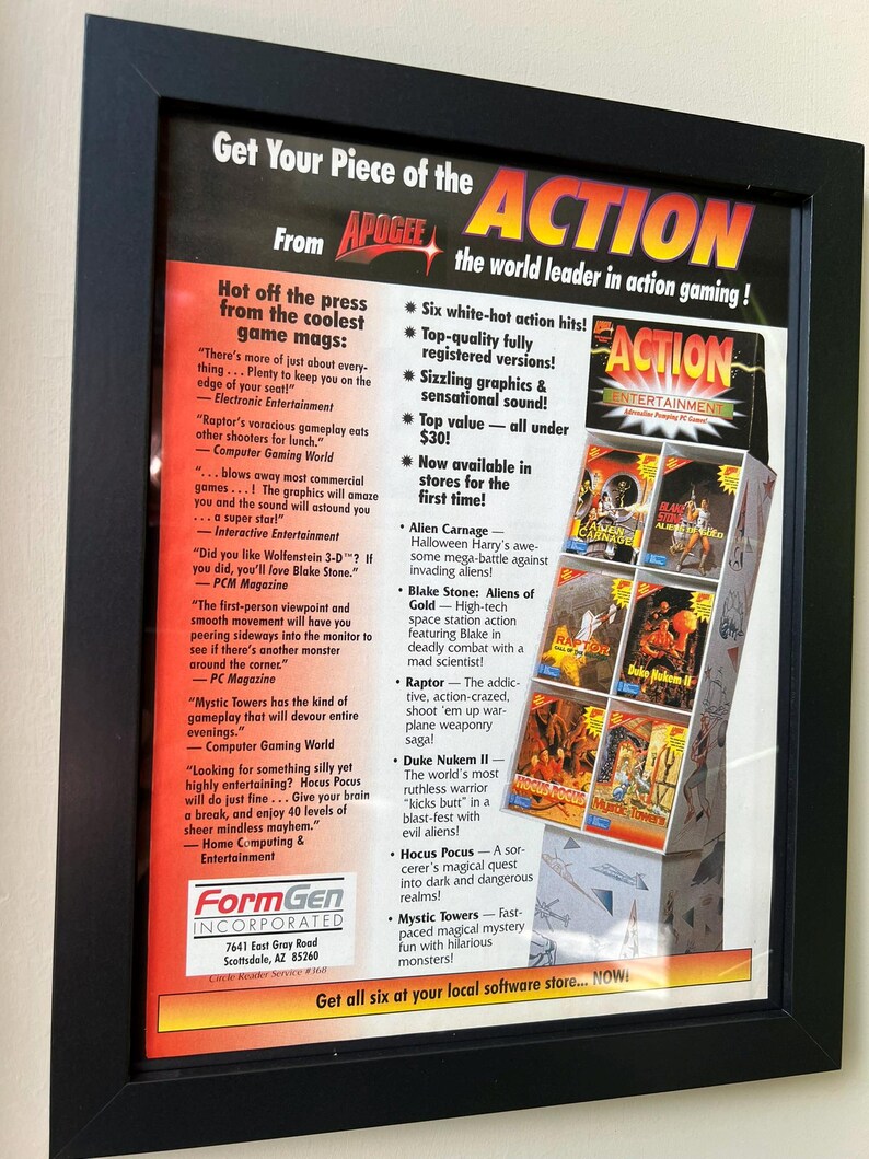 Apogee Entertainment | Original Magazine Print Ad | Apogee | Retro ...