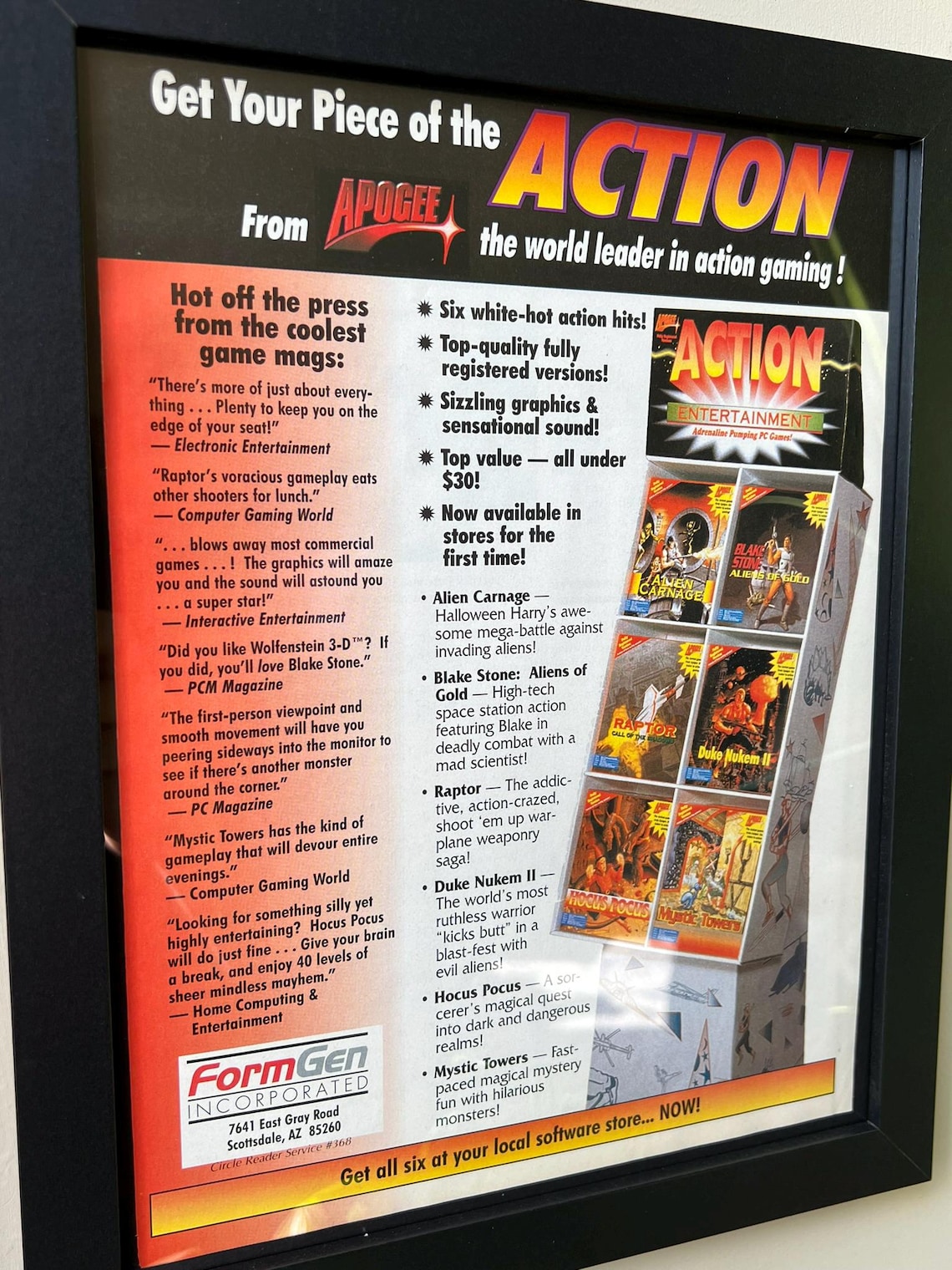 Apogee Entertainment | Original Magazine Print Ad | Apogee | Retro ...