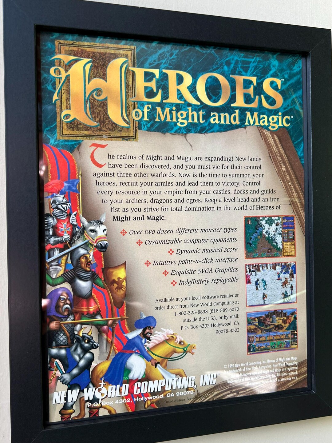 Heroes of Might and Magic | Original Magazine Print Ad | Interplay ...