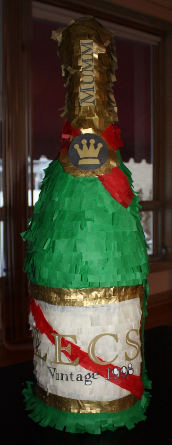 Champagne Wine Bottle Pinata alcohol bottle pinata Adult | Etsy