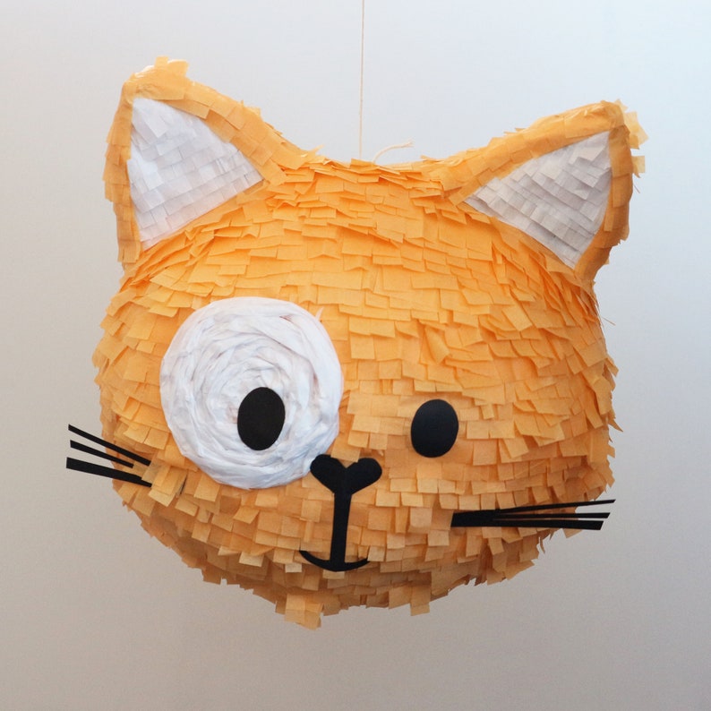 Cat Piñata Kitty Piñata Kitten Piñata Cat Birthday Party - Etsy