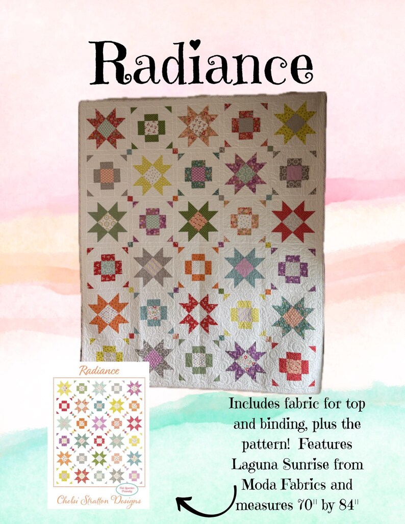 Radiance, Quilt Kit, Measures at 74" X 80" - Etsy