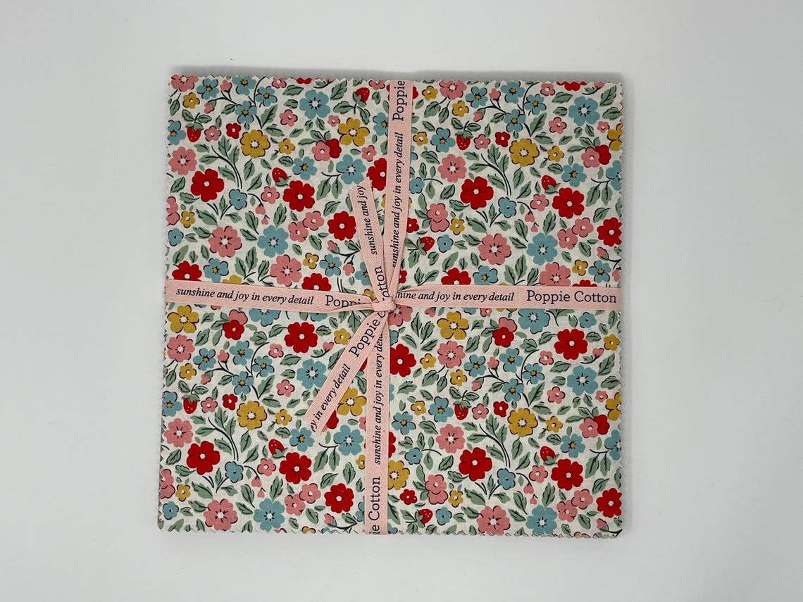 Poppy Cotton, Farmhouse Fancy, Layer Cake - Etsy