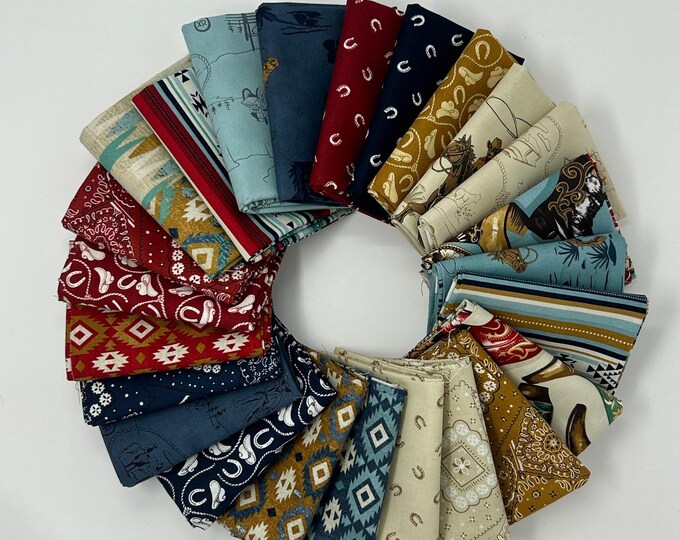 Moda, Saddle Ranch, 24 Piece Fat Quarter Bundle - Etsy