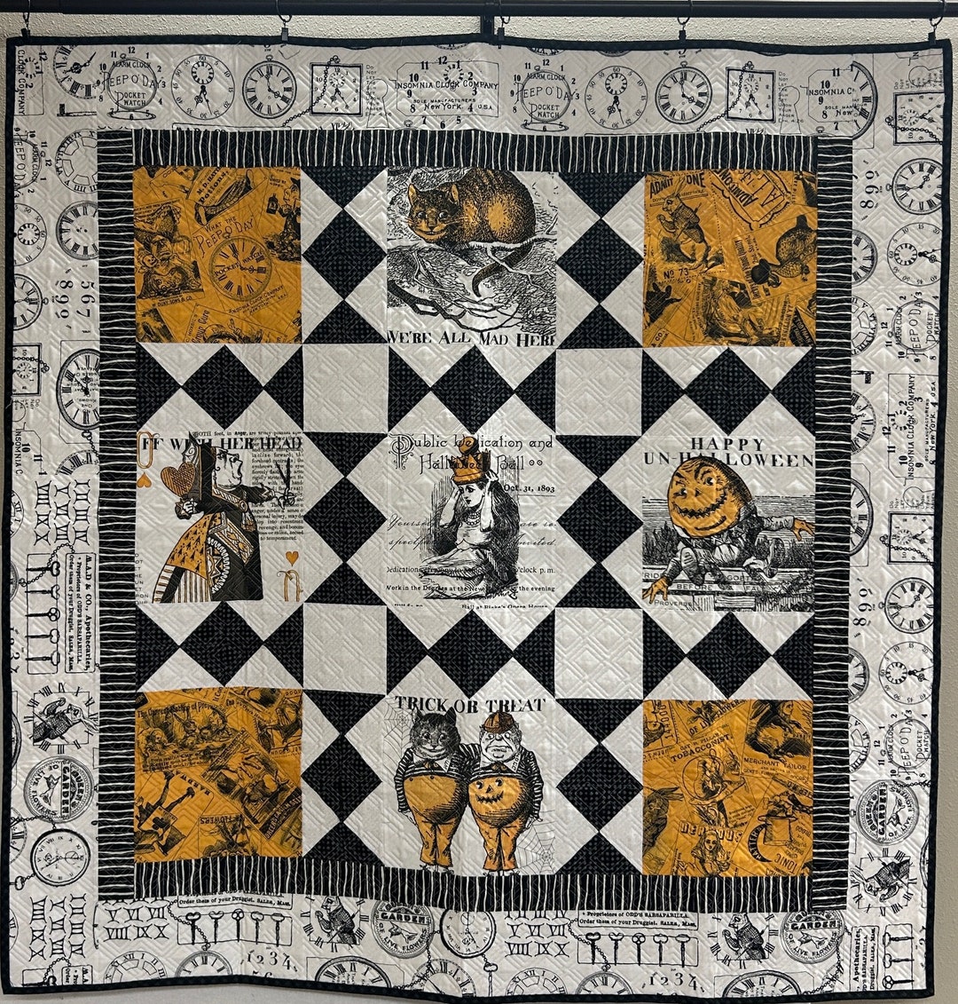 Alice in Wonderland, Finished Quilt, Measures at 54" X 54" - Etsy
