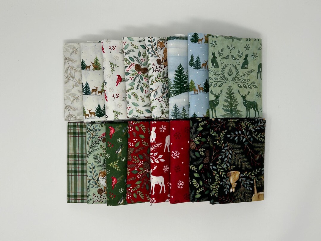 Moda, Woodland Winter, 16 Piece Fat Quarter Bundle - Etsy