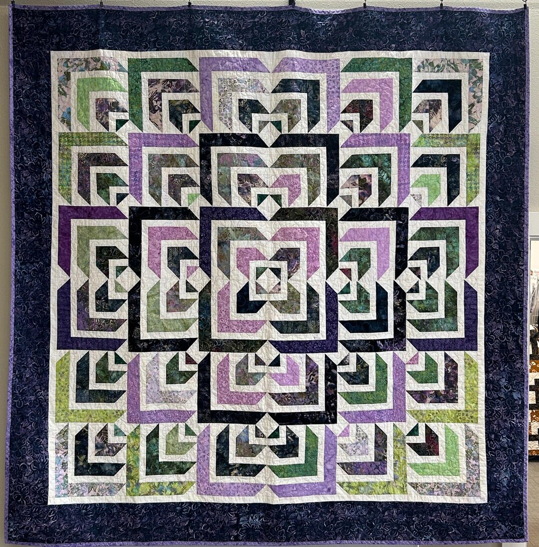 Purple Dreams, Finished Quilt, Measures at 78" X 78" - Etsy