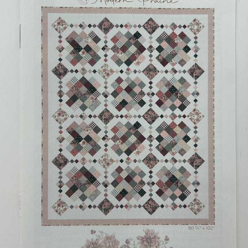 Modern Rustic Quilt - Etsy