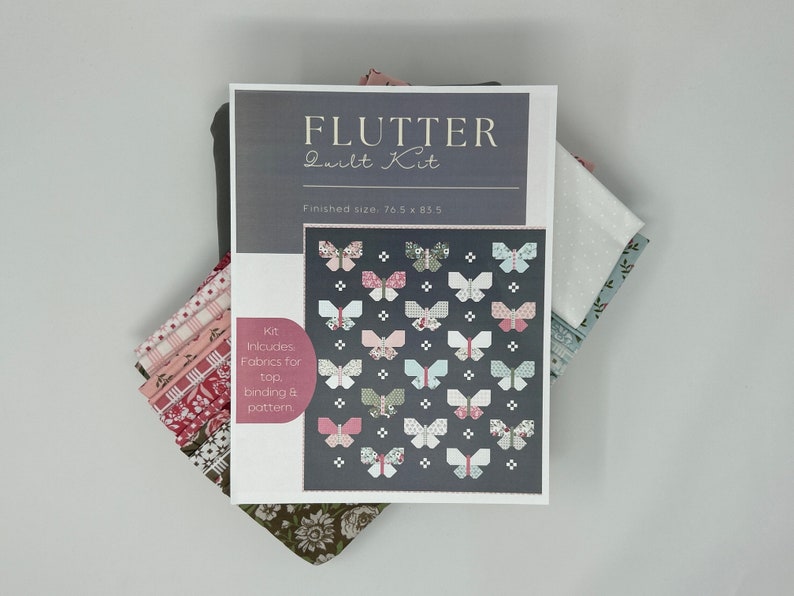 Fluttering Dreams Quilt Kit, Butterfly Bliss Quilt Kit, Wings of Color ...