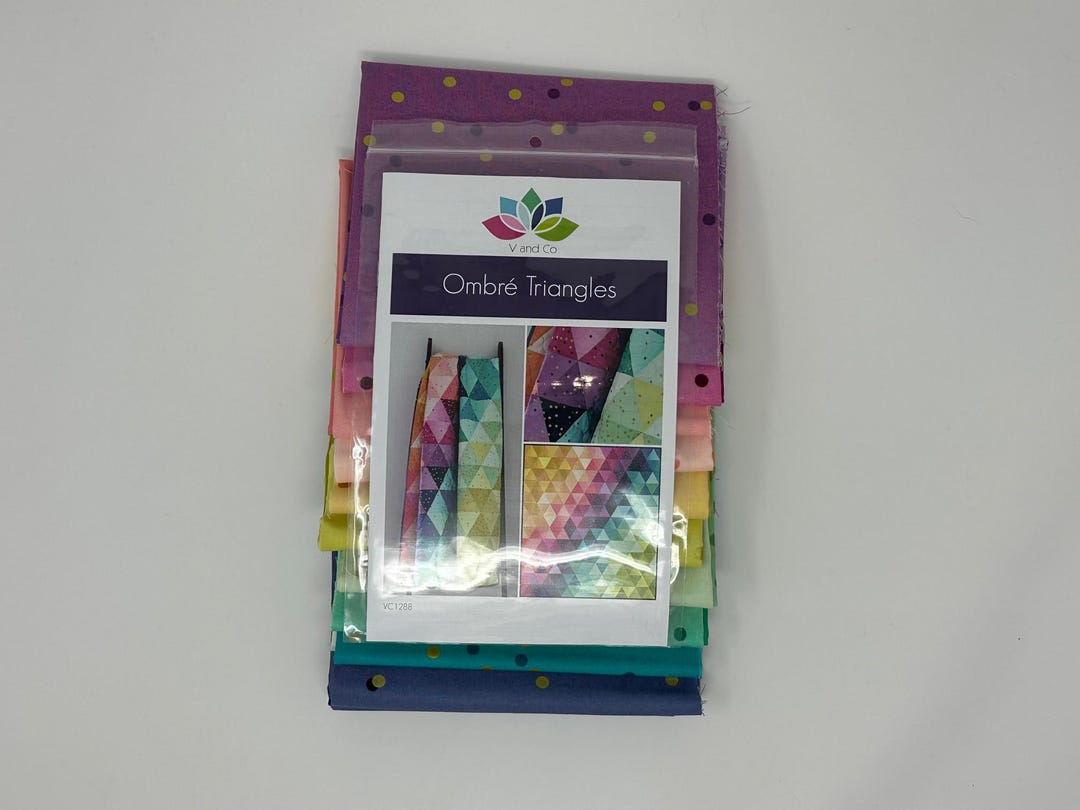 Moda, Ombre Triangles Quilt Kit - Etsy
