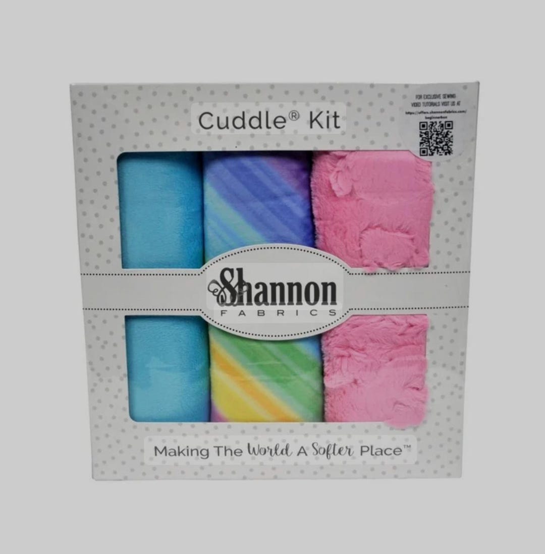 Shannon Fabrics Cuddle Kit Beginner Box Rainbow - Etsy