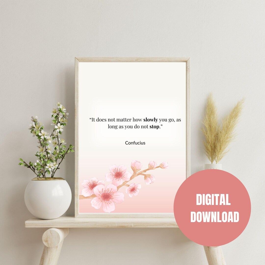 Confucius Quote Sign - Business Progress & Personal Development Gift ...