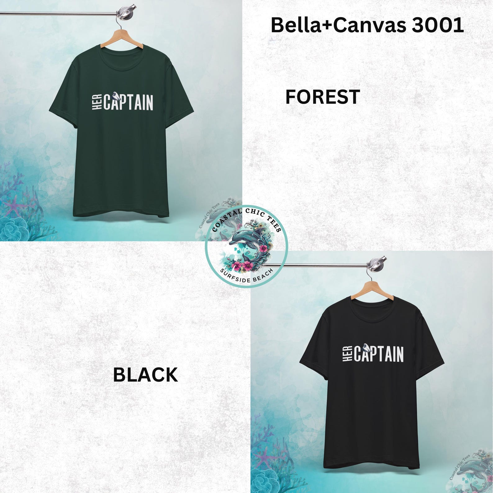 Her Captain His Mermaid, Cute Couples Shirt, Relationship Gift ...