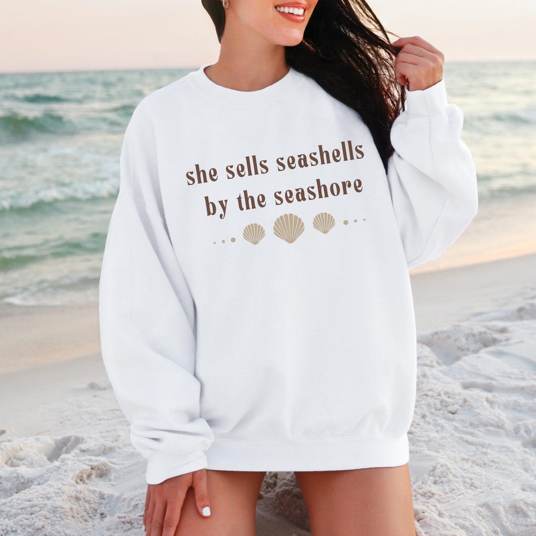She Sells Seashells by the Seashore Seaside Inspired Vacation Shirt ...