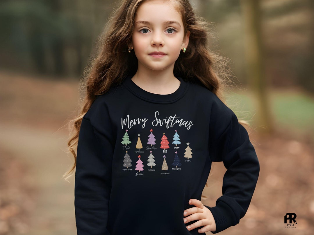 Kids Taylor Christmas Sweater, Swift Sweatshirt, Eras Merch, Swift Xmas ...