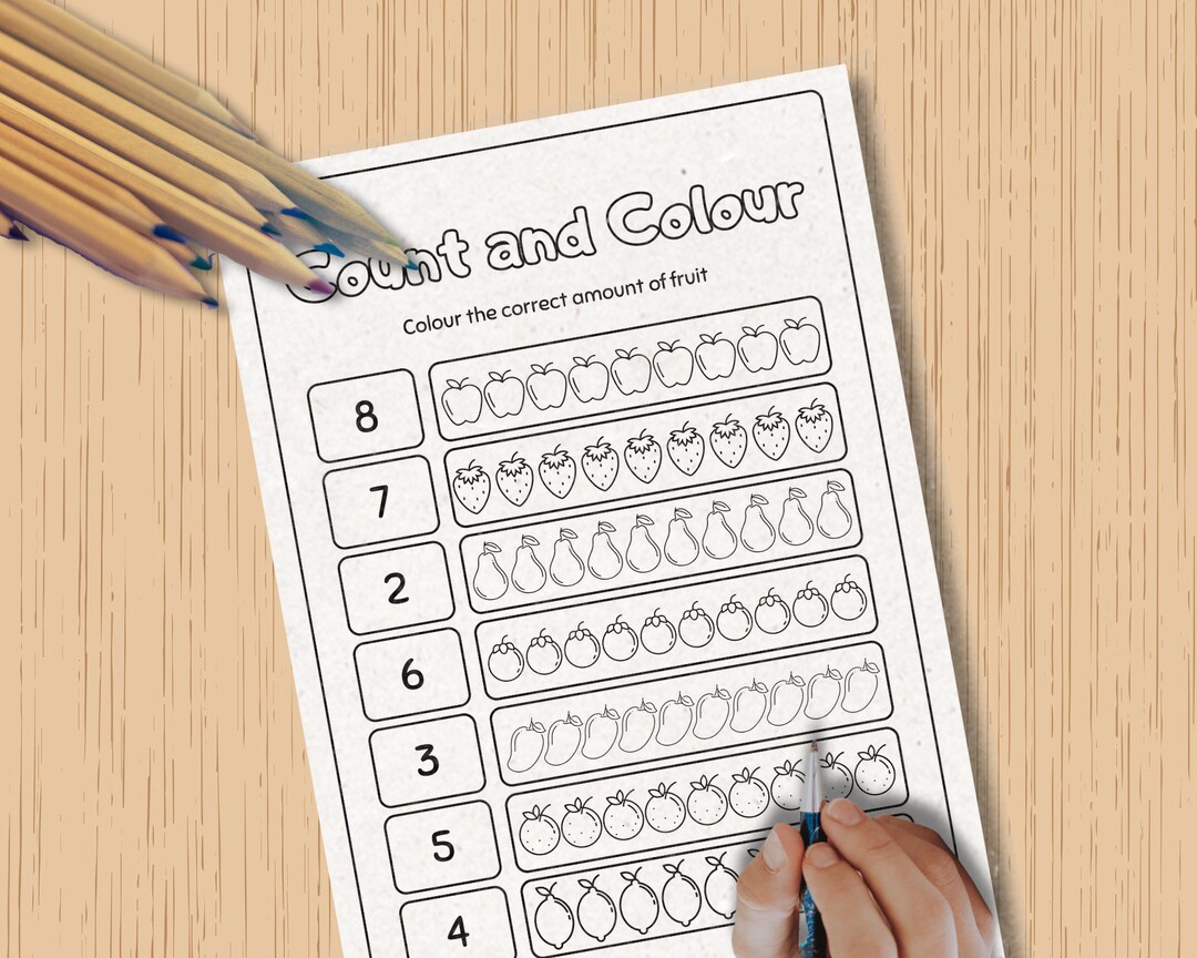 Count and Colour Worksheets. Year 1 Maths, Number Recognition. KS1 ...