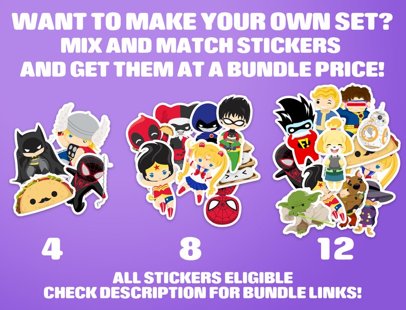 Young Justice Waterproof Vinyl Stickers Chibi Superhero - Etsy