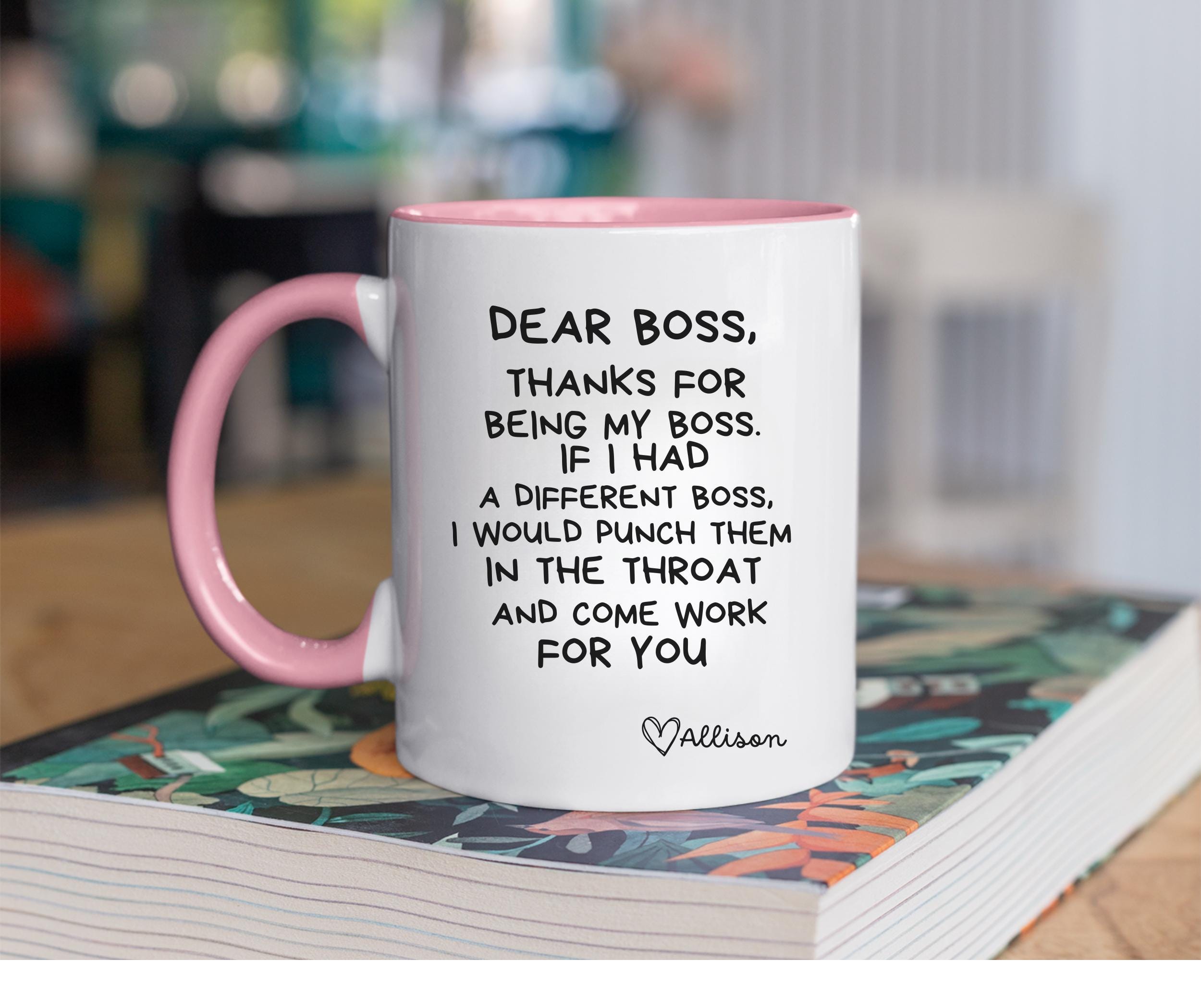 Dear Boss Mug,gift for Best Boss Friend,funny Boss Mug,gift for Boss ...