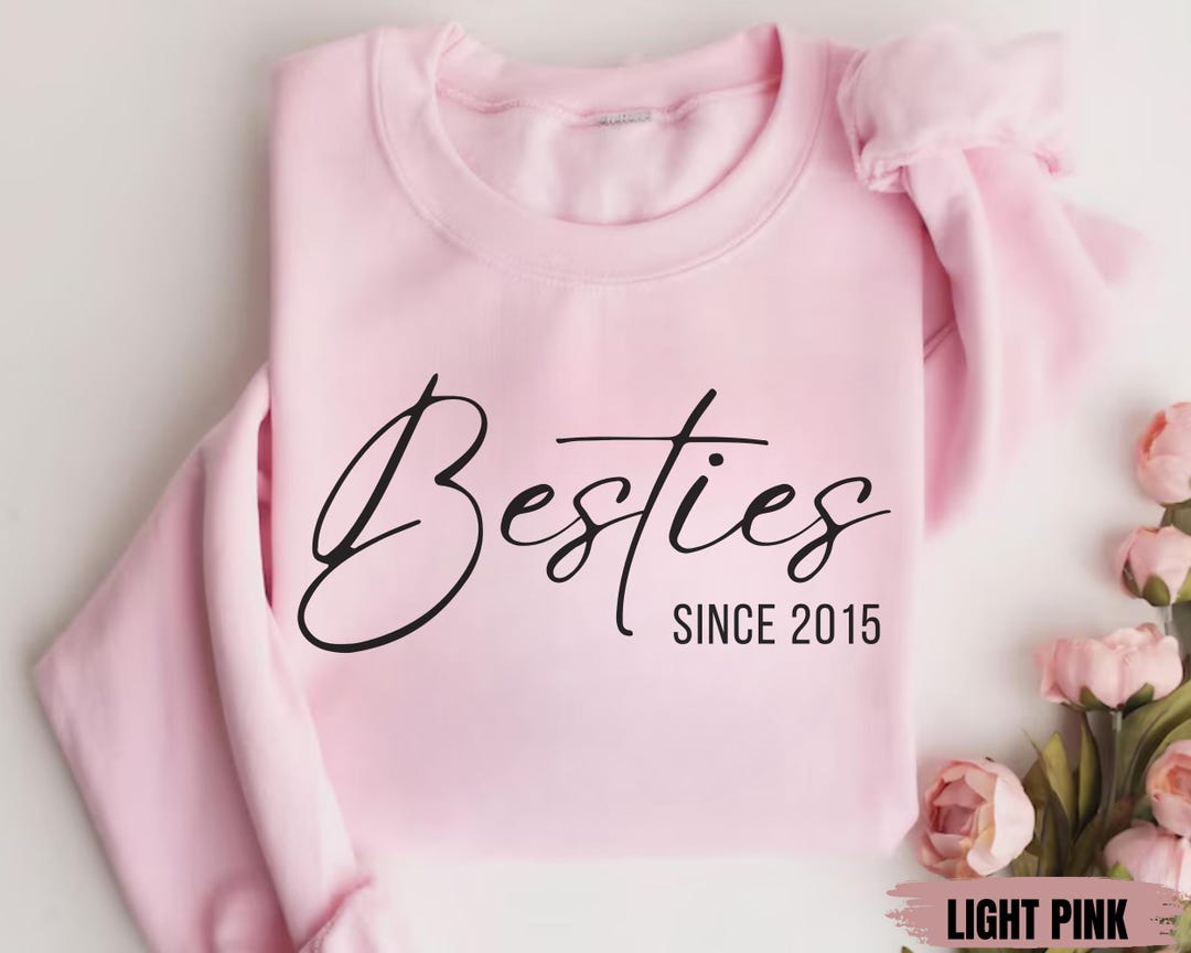 Custom Best Friend Sweatshirt, Personalized Besties Hoodie, Matching ...