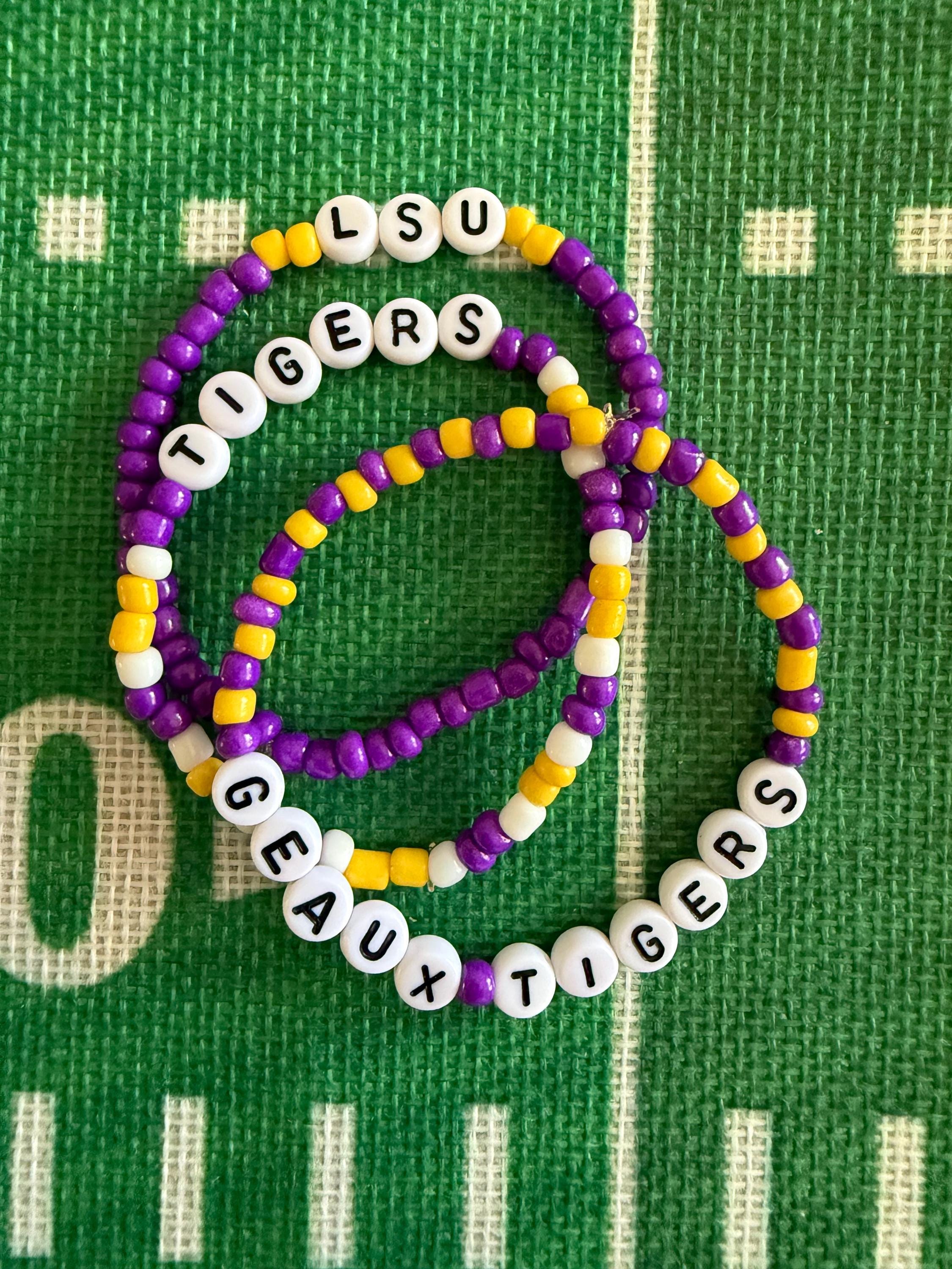 NCAA Inspired Team Bracelet Set - Etsy