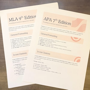 MLA 9th Edition Citation Guide: Student Writing Resource (PDF Download ...