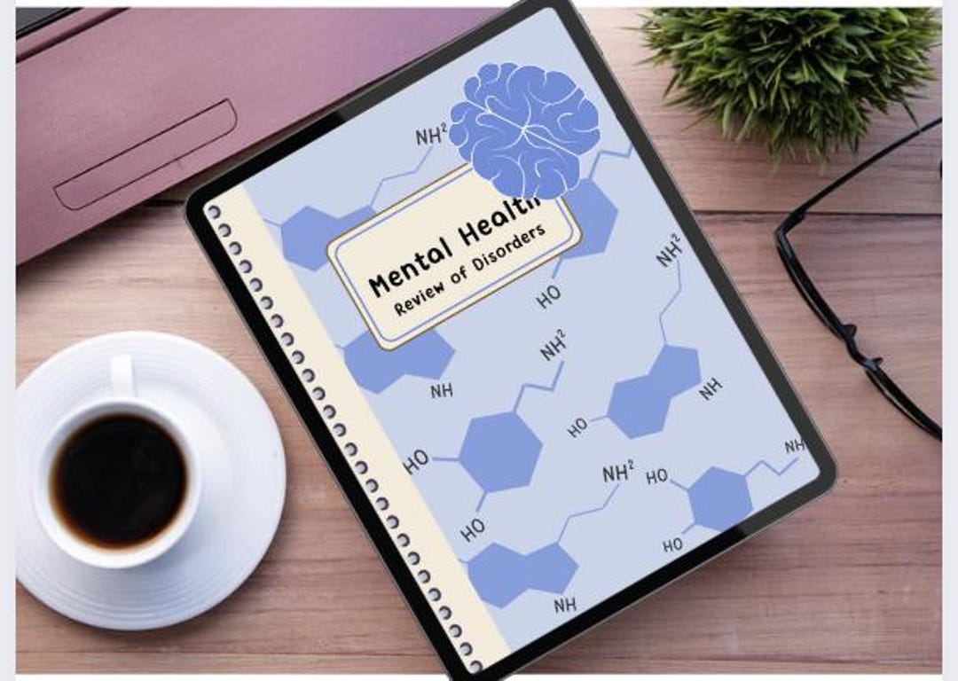 Mental Health NCLEX Review | Digital Nursing Notebook | Psychiatric ...