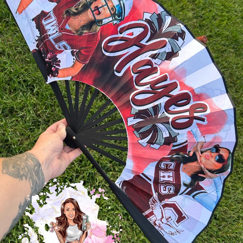 Personalized Hand Fan With Pictures - Etsy