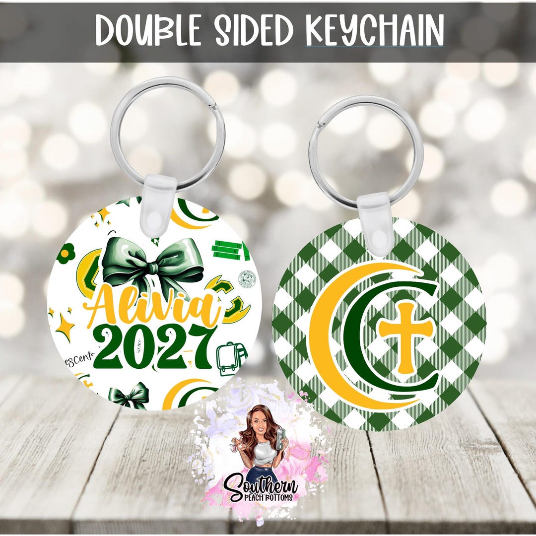 Cabrini High School Class Keychain, Double Sided, Acceptance Gift - Etsy