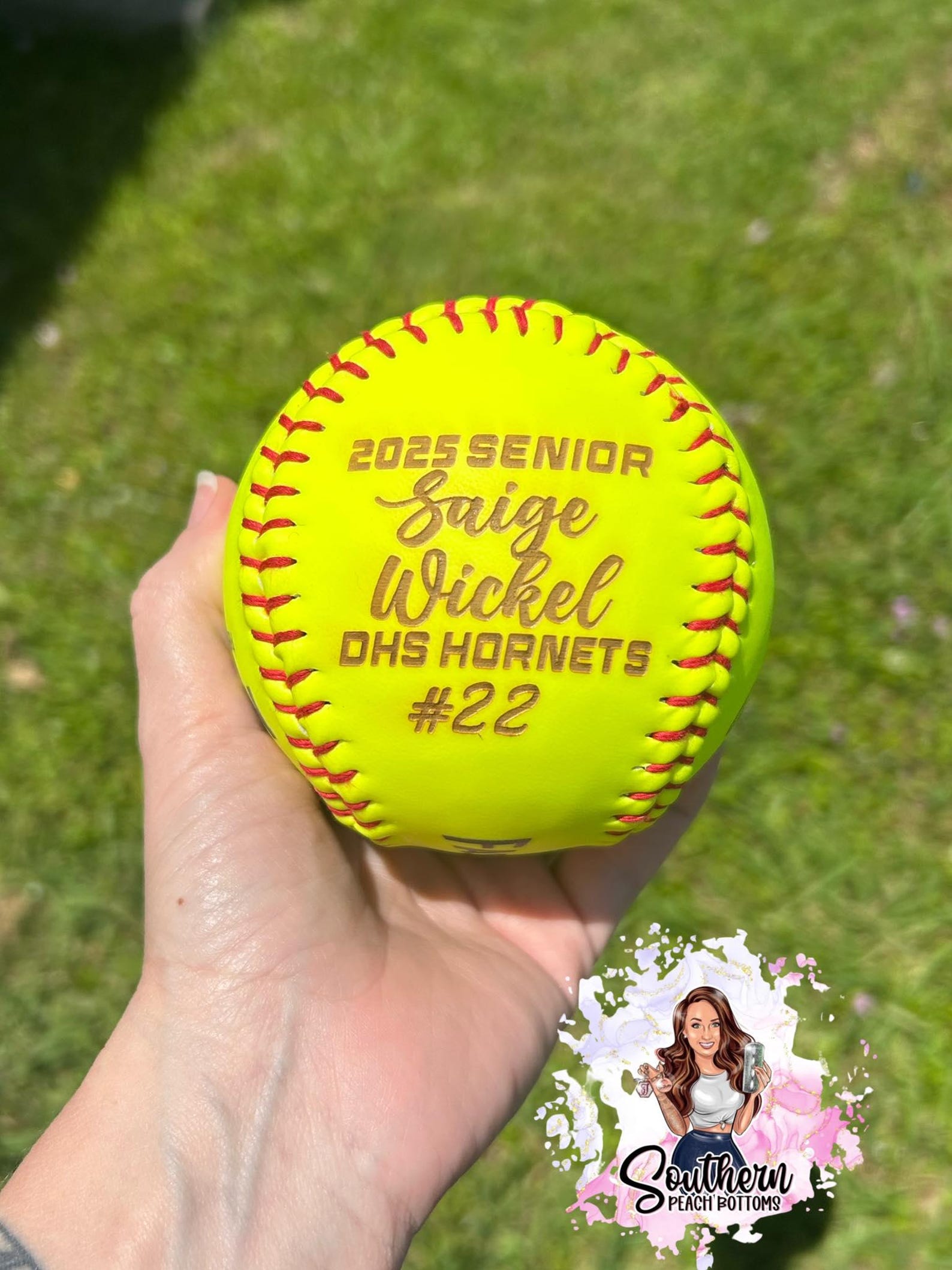Engraved Softball, Team Gift, Laser Engraved, Senior Gift - Etsy