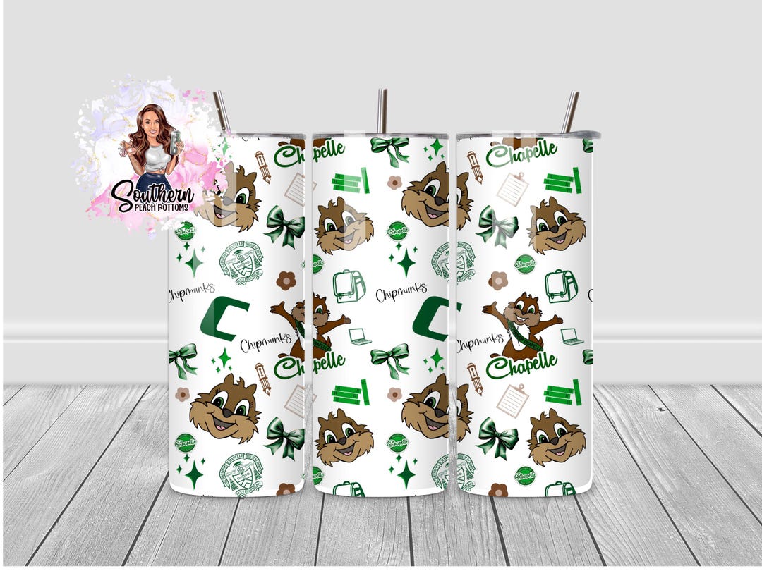 Archbishop Chapelle Tumbler, Chipmunks Class , Clear Lid and Straw - Etsy