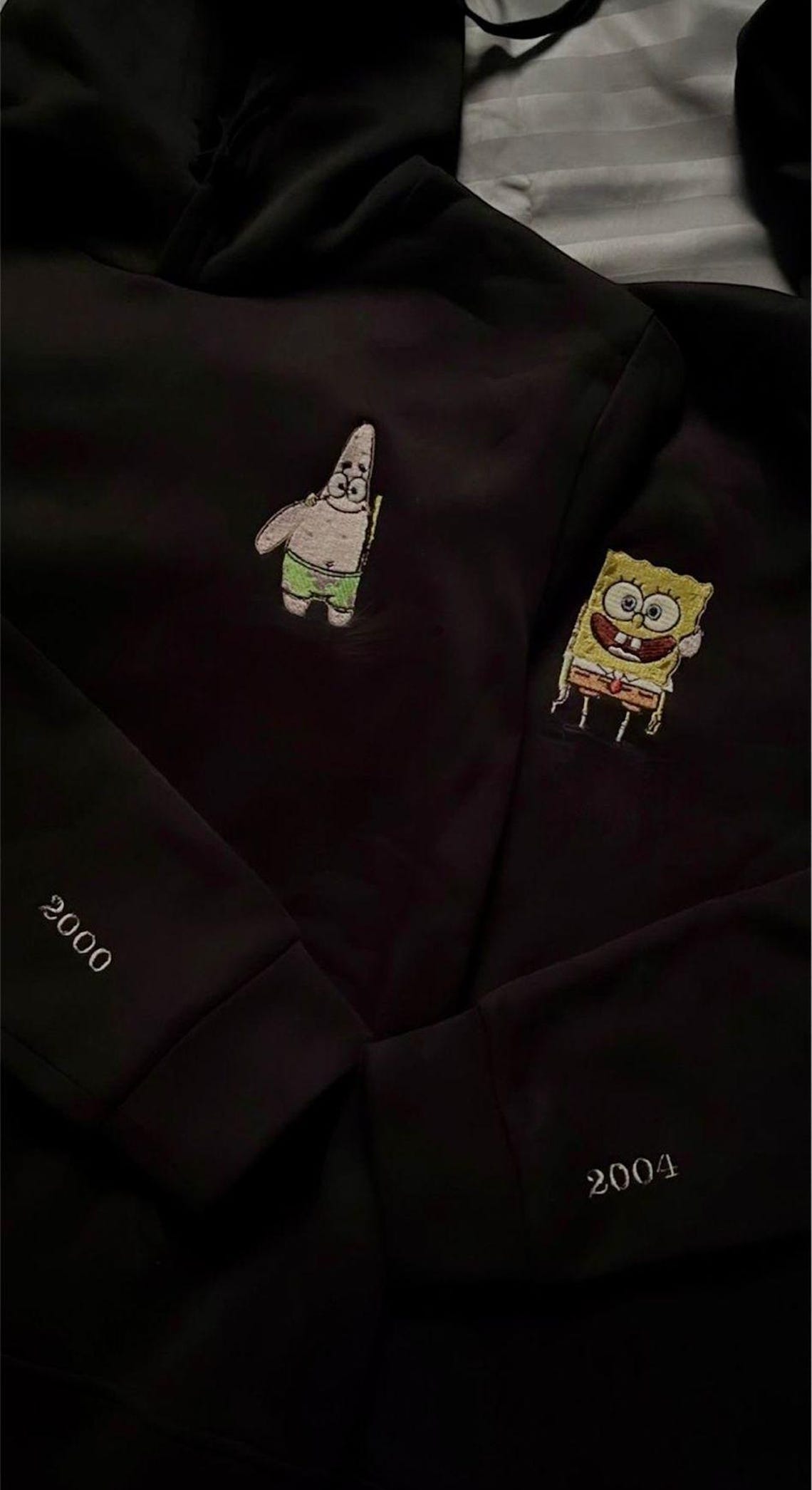 Spongebob & Patrick Hoodie, Matching Hoodies, Gift for Her, Gift for ...