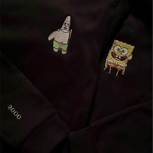 Spongebob & Patrick Hoodie, Matching Hoodies, Gift for Her, Gift for ...
