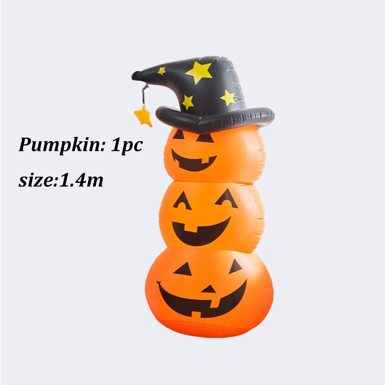 Halloween Inflatables,ghost Outdoor Decorations, Blow up Yard Pumpkin ...