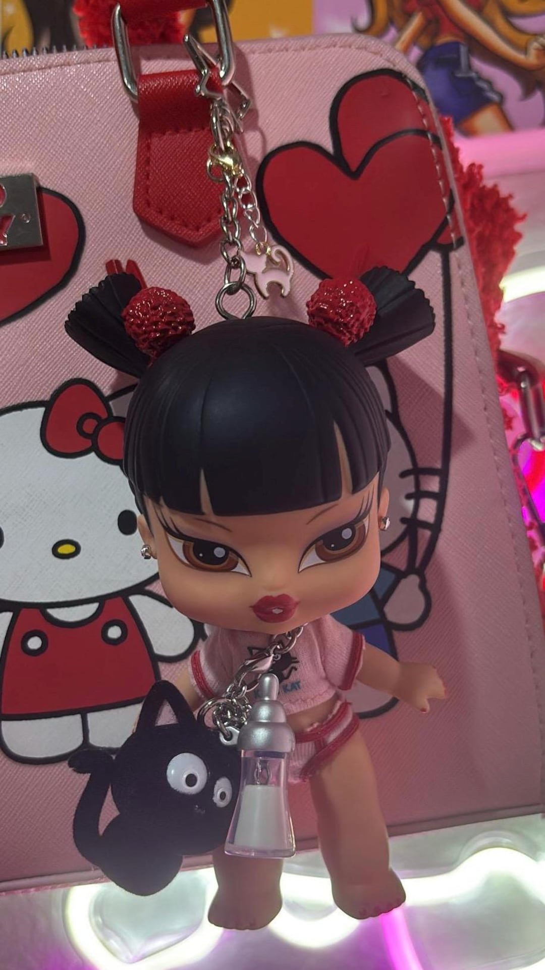 Bratz Babyz Jade Doll With Pet Cat Bag Charm Collectible Keychain ...
