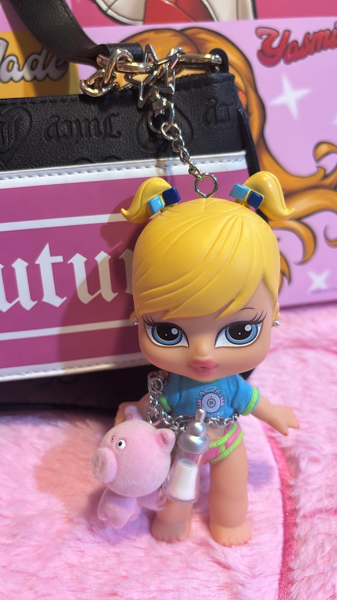 Bratz Babyz Keychain Cloe Jade Sasha Yasmin Doll Bag Charm Pet Pig for ...