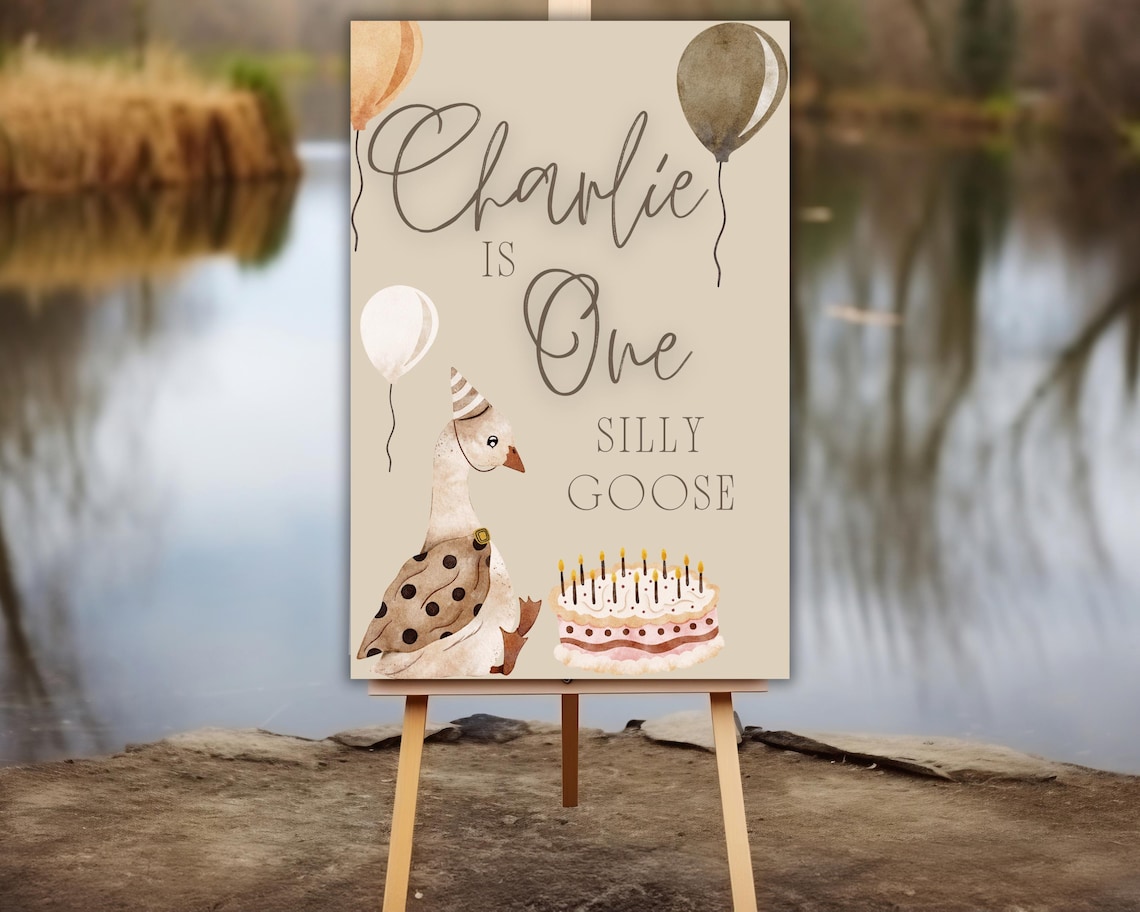 One Silly Goose Birthday, 1st Birthday Party Bundle, 1st Birthday Party ...