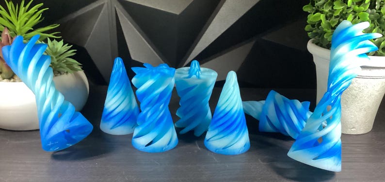 3d Printed Spiral Vortex Cone Hands on Custom Colors - Etsy