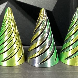 3D Printed Spiral Vortex Cone Fidget Toy, Hands-on Stress and Anxiety ...