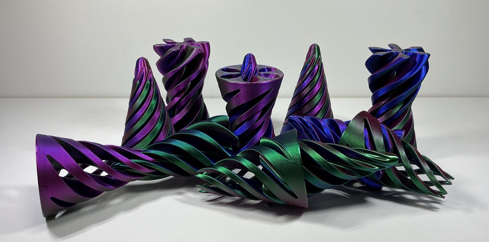 3D Printed Spiral Vortex Cone Fidget Toy, Hands-on, Multi-color - Etsy
