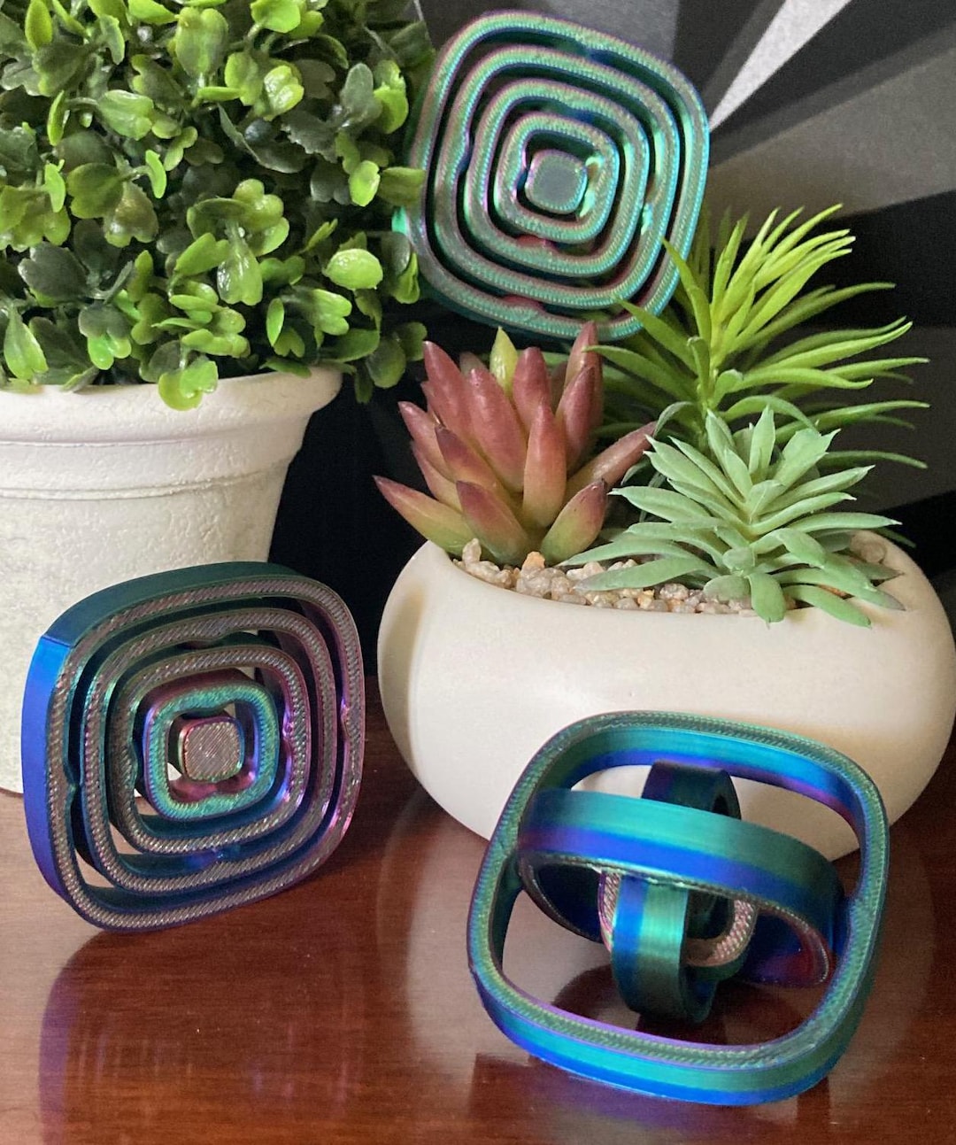 3D Printed Gyro Fidget Spinner Toy, Hands-on Stress And, Multi-color - Etsy